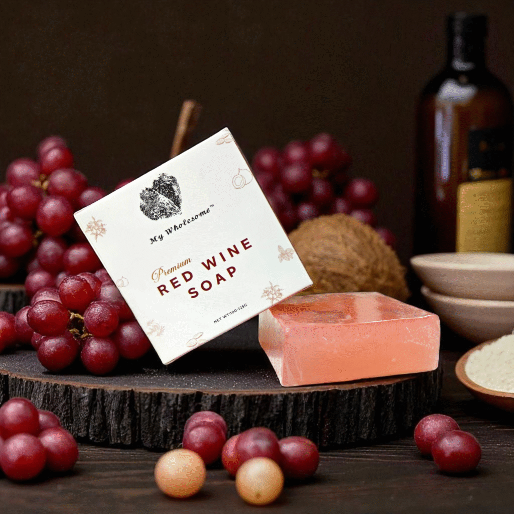 Red Wine Soap (125g) – mywholesomeorganics.com